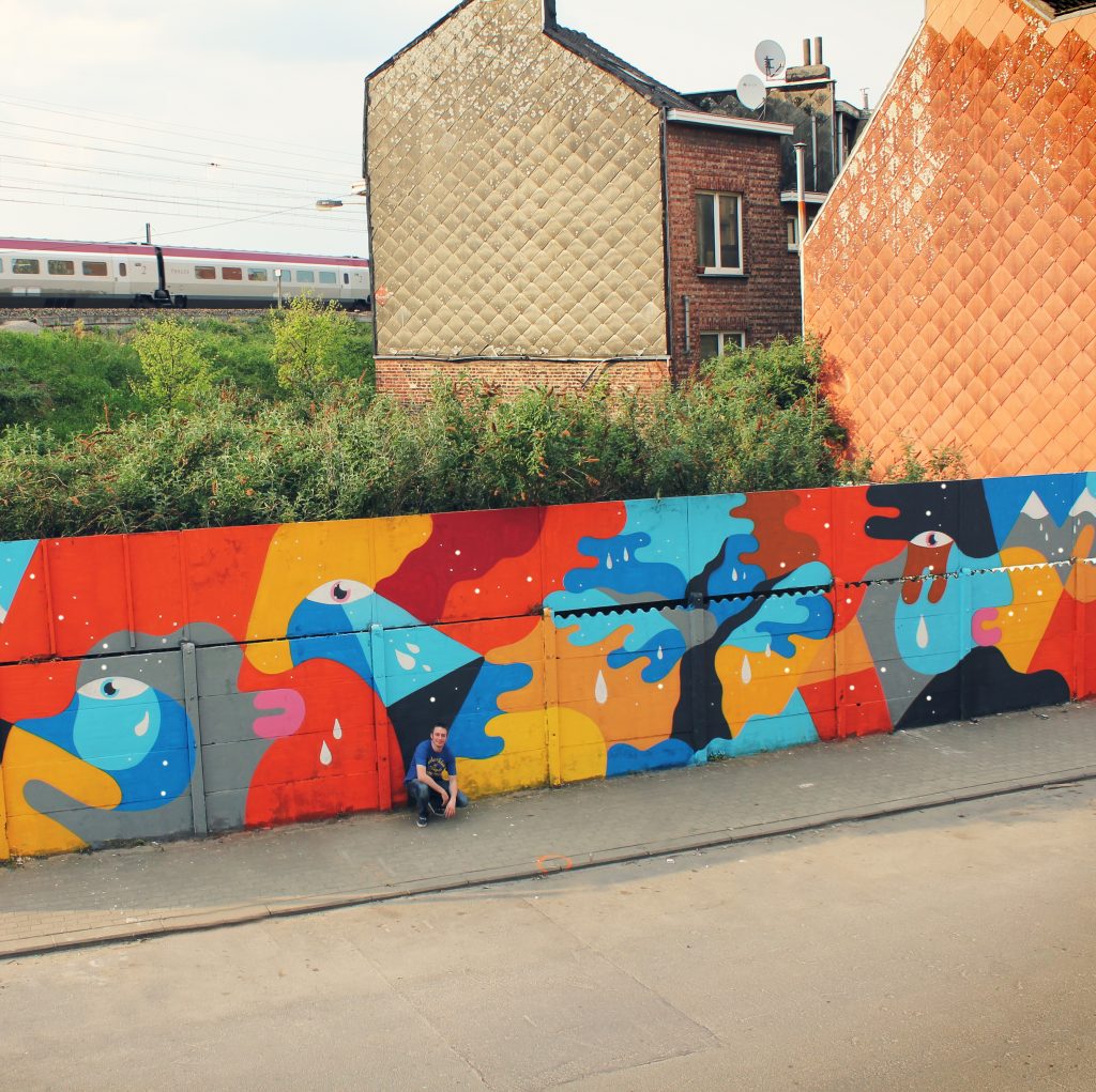 Mural In Forest, Brussels • Oli-B